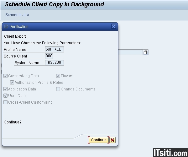 SAP Export & Import Client Copy Steps